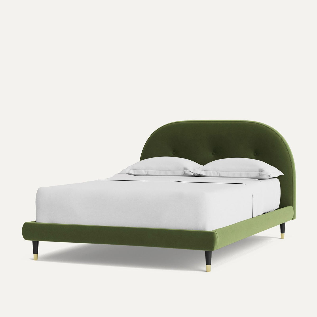 Noa King Upholstered Bed Without Storage In Suede – Furniture Tree
