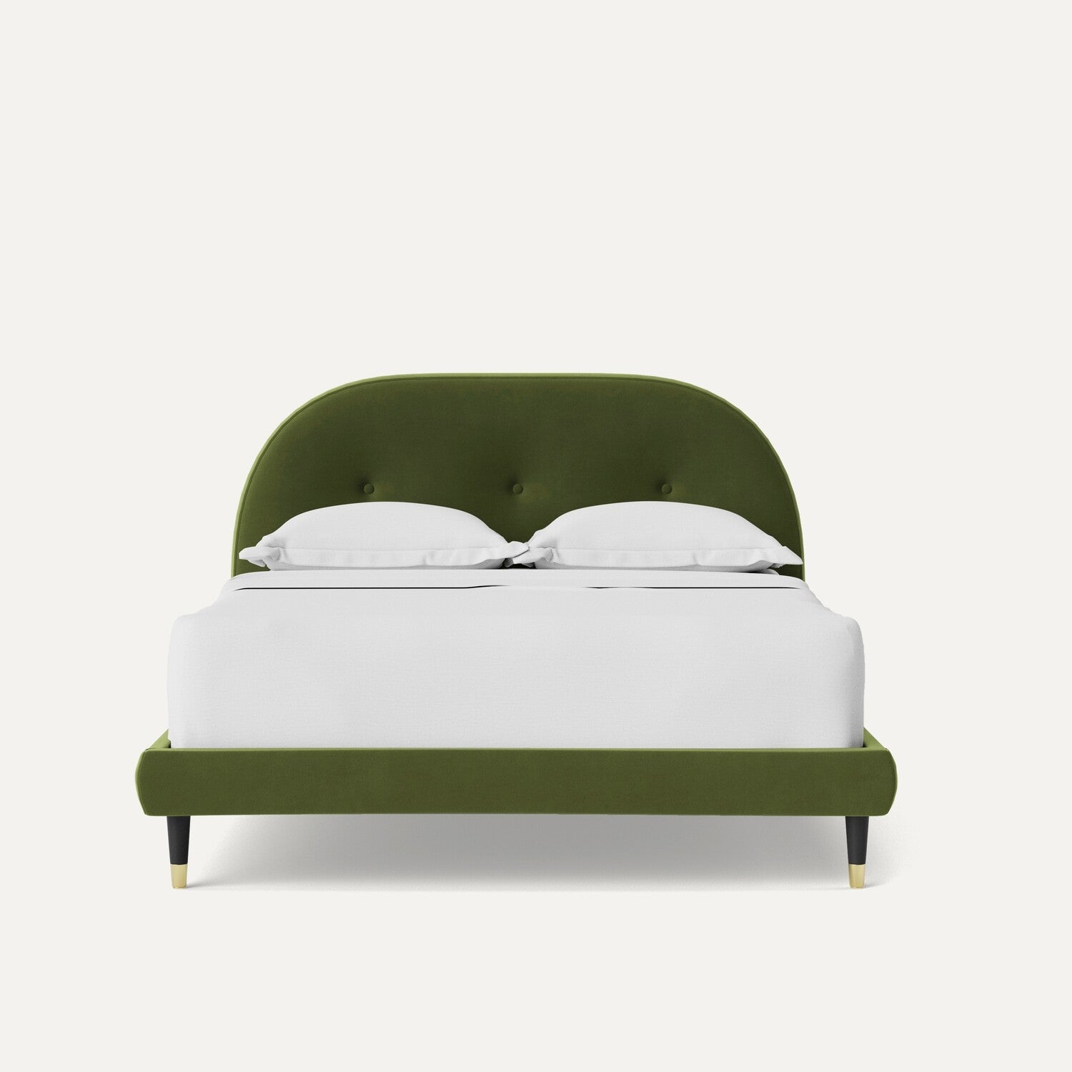 Noa King Upholstered Bed Without Storage In Suede – Furniture Tree